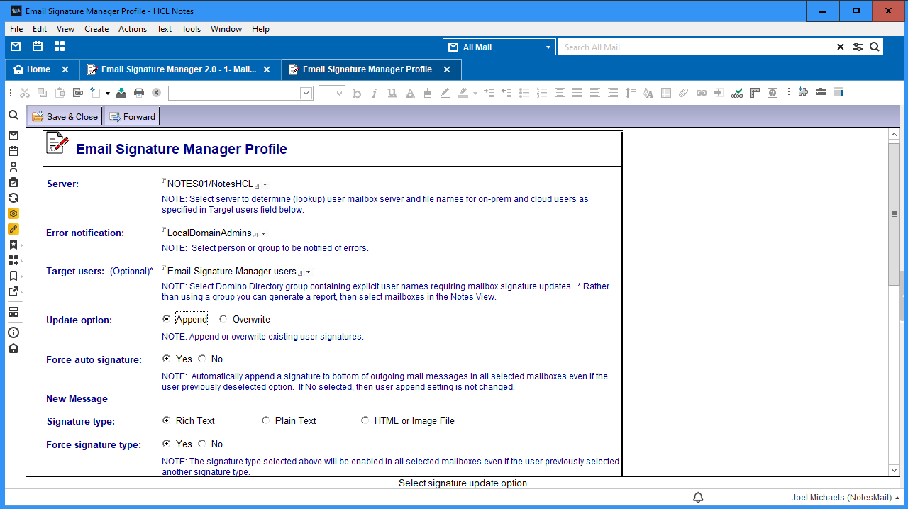 Screenshot 1 - Email signature report summary - Email Signature Manager ...